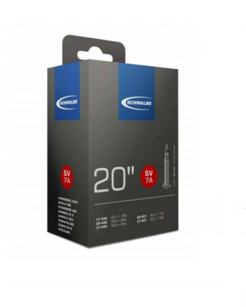 Schwalbe SV7A 20" Inner Tube – Presta Valve (28-451 to 37-451)